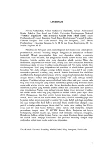 ANALISIS PERAN MEDIA SOSIAL DALAM PEMBENTUKAN PERSONAL BRANDING (Studi Kasus Pembentukan ...